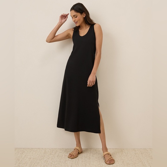 Pact | Dresses | Pact Softspun Tank Midi Dress Black | Poshmark